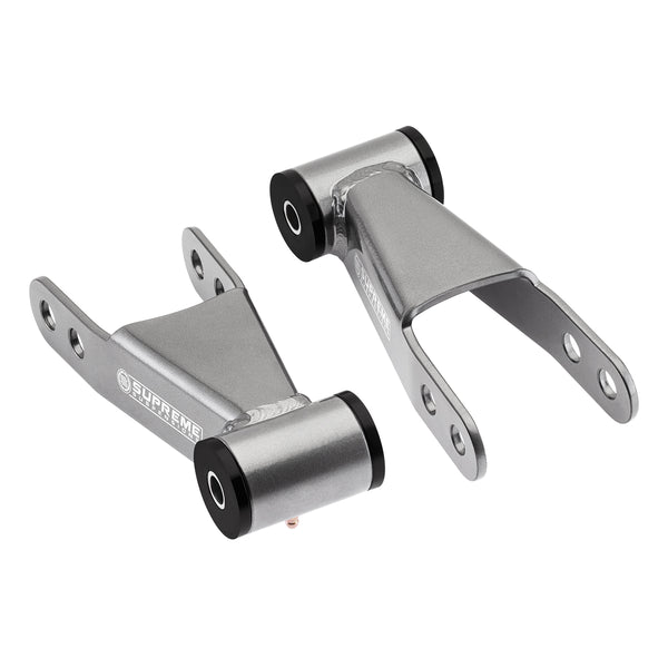 1999-2018 Chevy Silverado 1500 1" Rear Drop Shackles Lowering Kit 2WD
